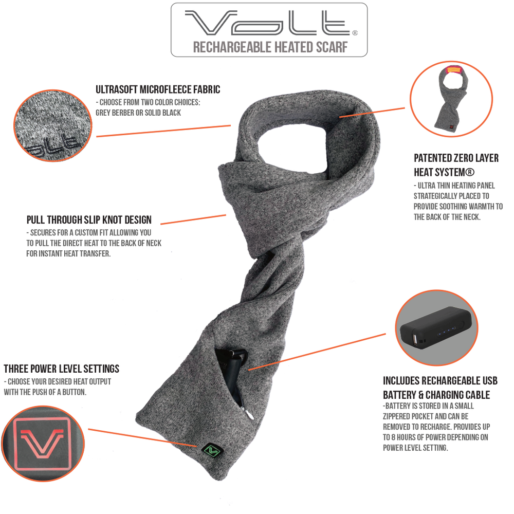 5v Volt Heated Scarf